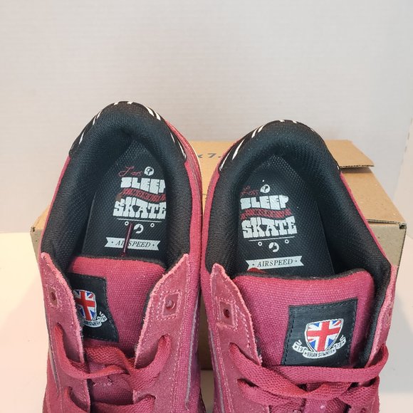 AIRSPEED | Shoes | Airspeed Mens Skate Casual Shoes Bold Red Canvas ...